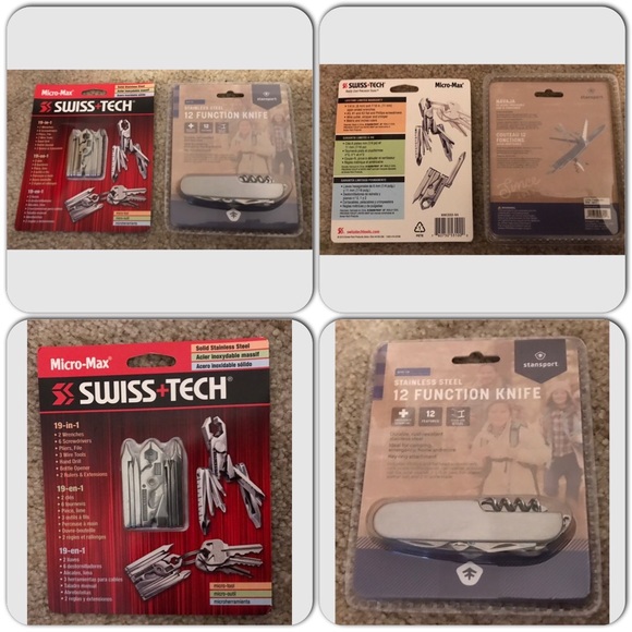 Other | Swiss Tech Micro Max 19 Multi Tool Stansport 12 Function Knife ...